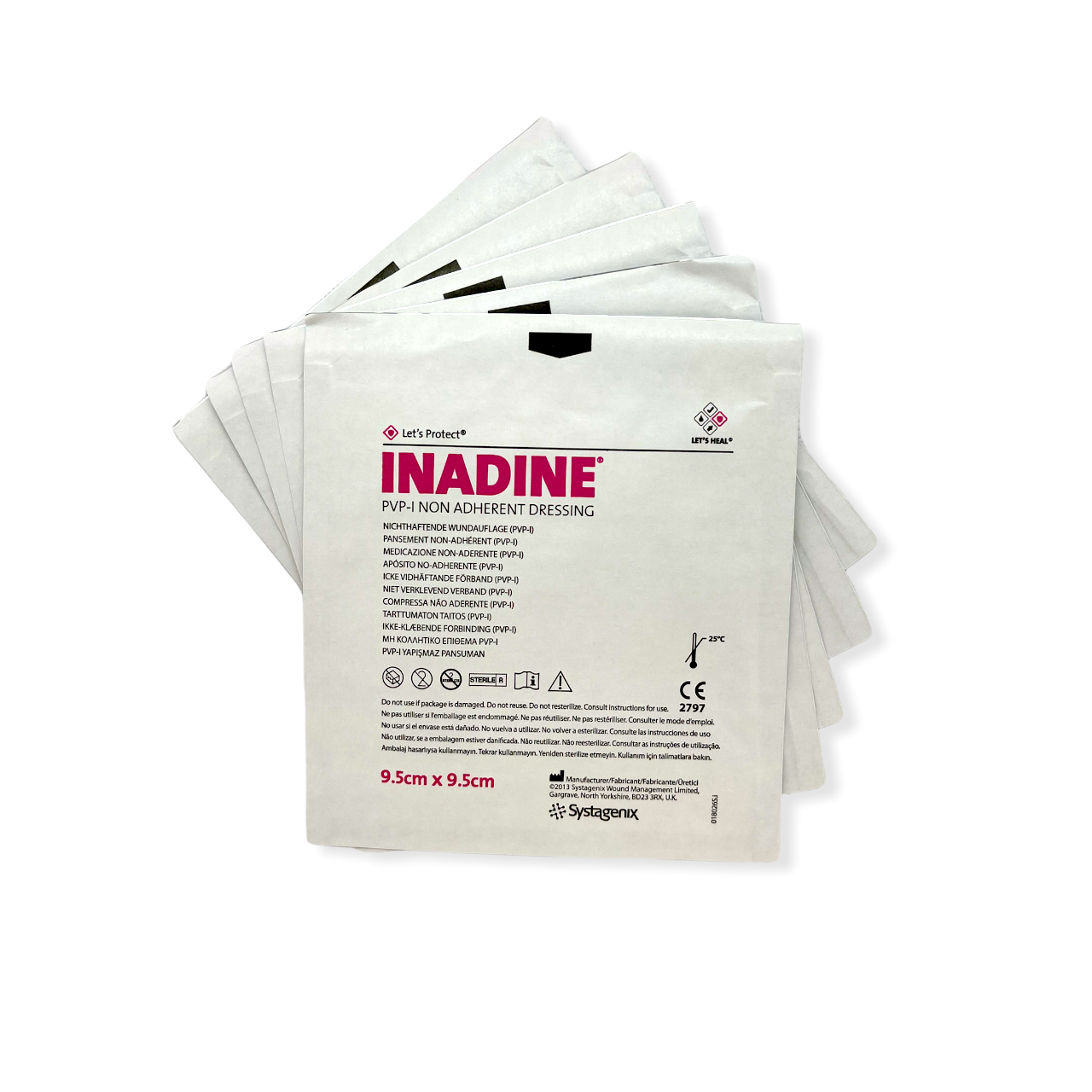 Inadine (PVP-I) Non Adherent Iodine Medical Dressing Antibacterial ...